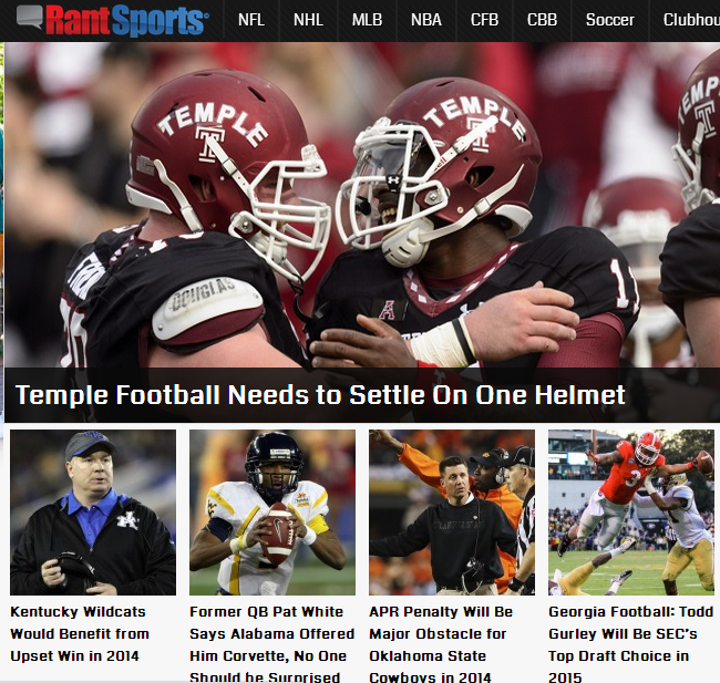 “P.J., I gotta say these are the greatest helmets ever” – Temple ...