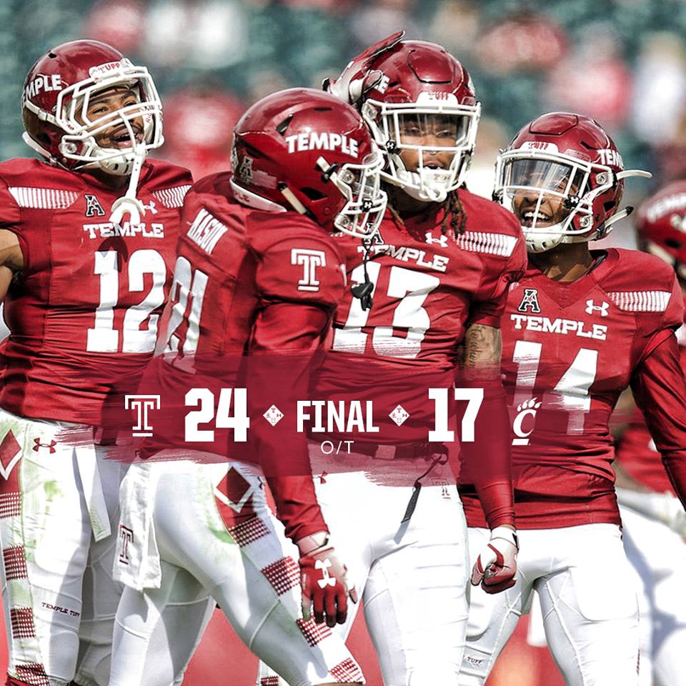After Cincy, plenty of room at the top for Temple – Temple Football Forever
